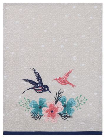 Two Hummingbirds Kitchen Towel - Contemporary - Dish Towels - by Peking ...