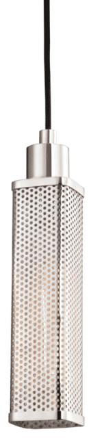 Gibbs 13" Pendant Light in Polished Nickel, 3.000 - Transitional ...