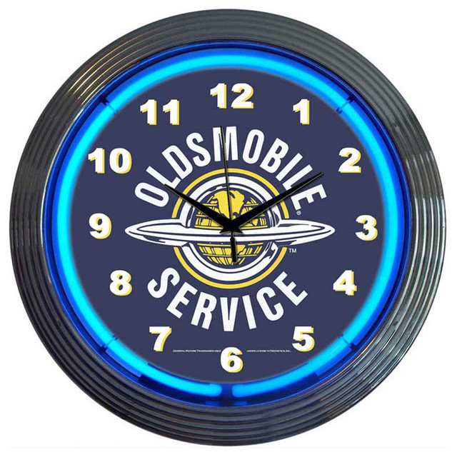 [S]Pinball Neon Wall Clock - Contemporary - Wall Clocks - by ...
