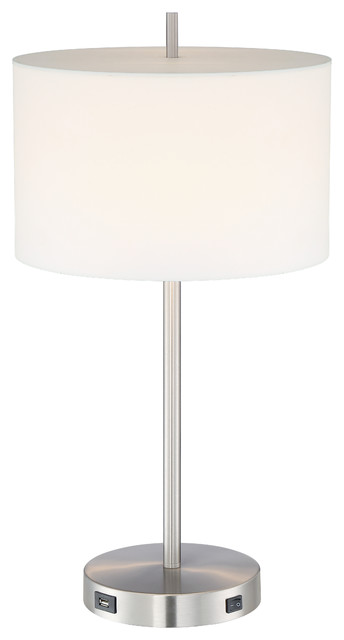 Hotel Desk Lamp with USB and Outlet - Transitional - Table Lamps - by ...