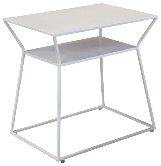 First of A Kind Osaka Side Table White - Contemporary - Side Tables And End Tables - by Bison ...
