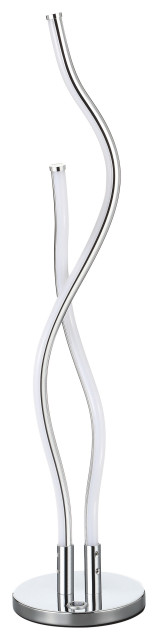 Cairo 26.25" LED Integrated Table Lamp, Chrome - Floor Lamps - by ...