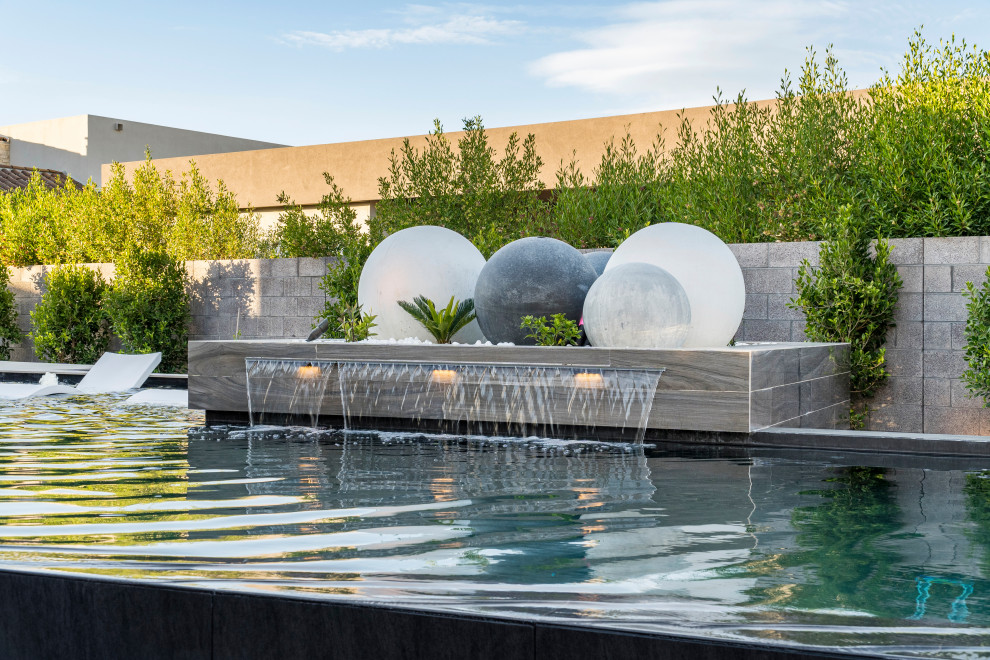 Modern Backyard Resort - Modern - Pool - Phoenix - by Lavender ...