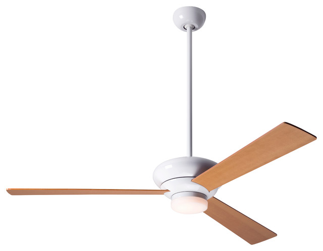 Altus 17W LED Fan, Gloss White, 42" Mahogany Blades, 52" Blades ...