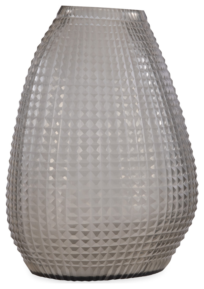 Somme Tall Jack Fruite Smoke Glass Vase - Contemporary - Vases - by ...