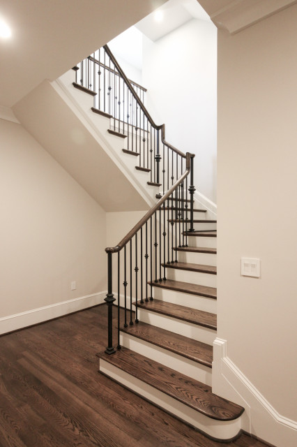 86_ Gorgeous Floating Curved Staircase, McLean VA 22066 - Traditional ...