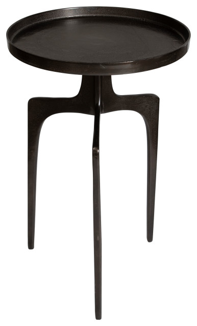 Kenna Bronze Accent Table - Industrial - Side Tables And End Tables ...