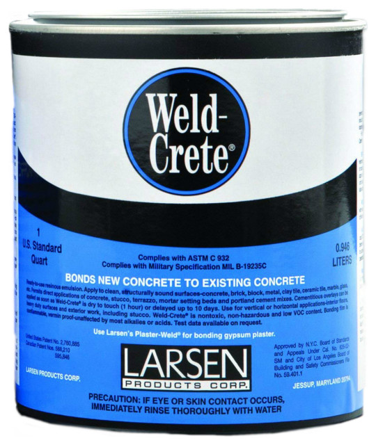 Larsen Products WCQ06 "Weld Crete" Concrete Bonding Agent, Quart ...
