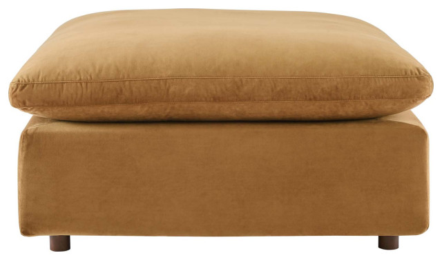 Sectional Sofa Set, Velvet, Brown, Modern, Living Lounge Hotel Lobby ...