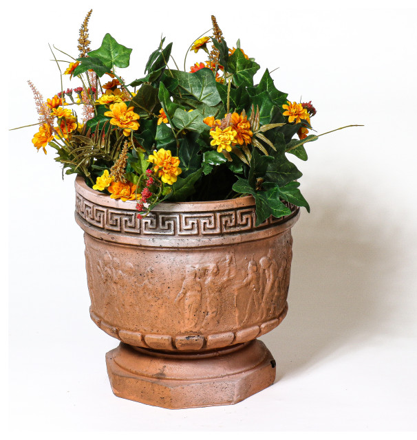 Greek Relief Pot - Traditional - Indoor Pots And Planters - by Orlandi ...