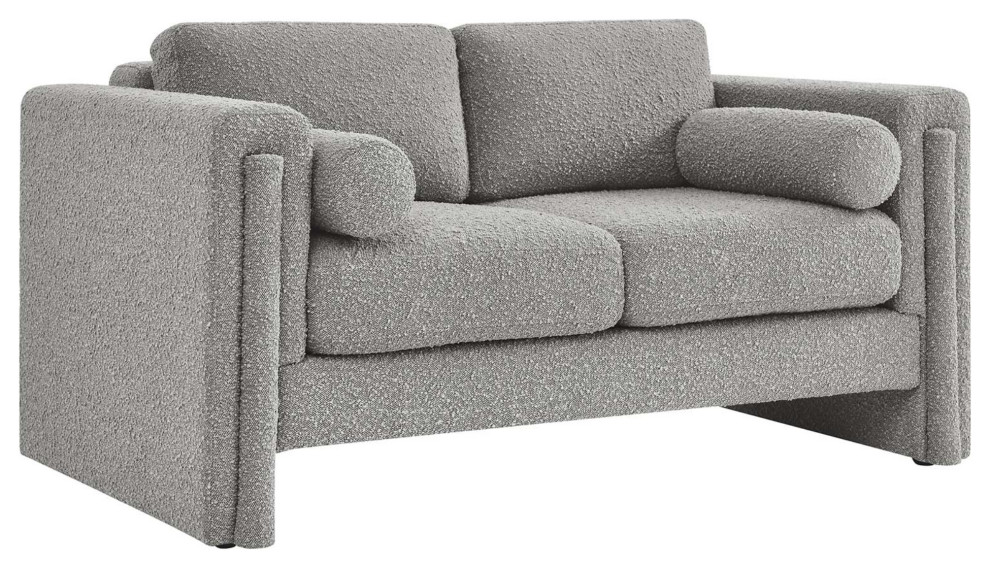 Visible Boucle Fabric Loveseat - Area Rugs - by VirVentures | Houzz