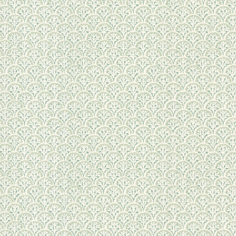 Floressa Teal Coral Pattern Wallpaper, Sample - Beach Style - Wallpaper ...