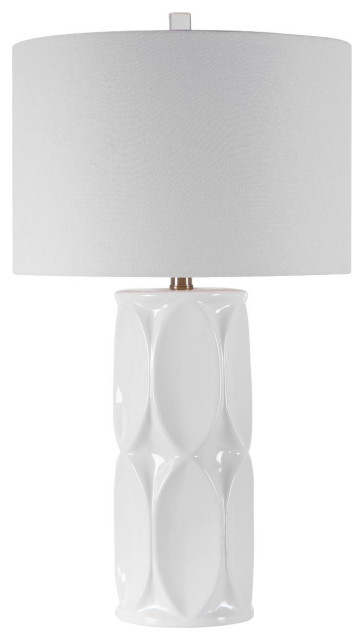 Uttermost Sinclair White Table Lamp - Transitional - Table Lamps - by Buildcom | Houzz