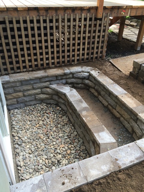 Retaining Wall With Egress Windows