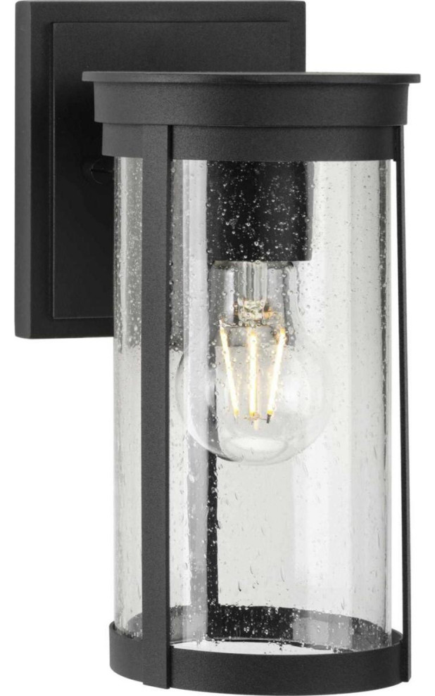 Belden 1 Light Outdoor Wall Light, Black - Transitional - Outdoor Wall ...