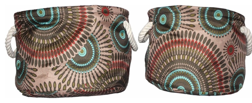 Polyester Storage Bag,Multicolor,Set Of 2 - Beach Style - Closet ...