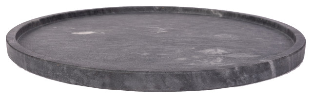 Decorative Round Marble Tray - Contemporary - Serving Trays - by ...