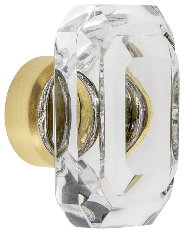 Grandeur Baguette Clear Crystal 1-9/16e Cabinet Knob - Transitional ...