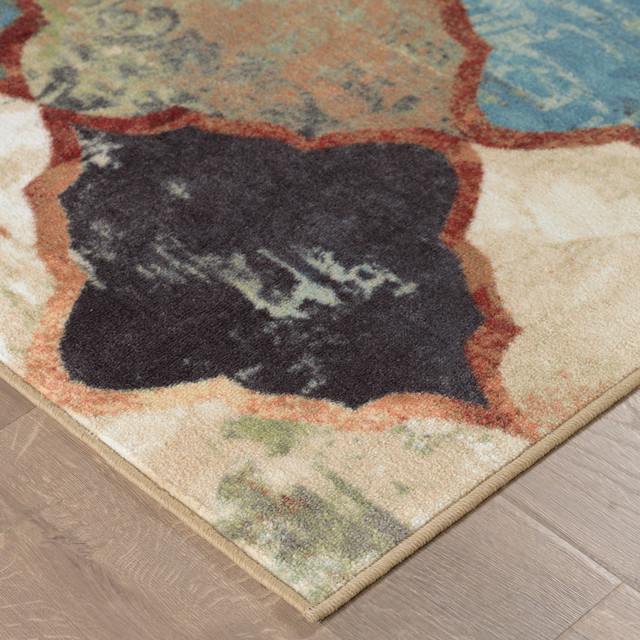 Aurora Distressed Morocco Rug, 5'x8' - Mediterranean - Area Rugs - by ...