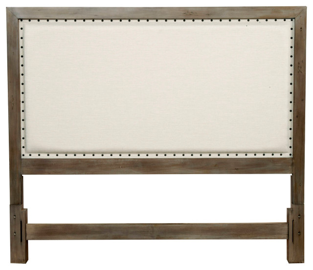 Classic California King Headboard, Gray - Transitional - Headboards ...