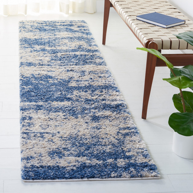 Safavieh Berber Shag Collection BER219 Rug, 2'x12' - Contemporary ...