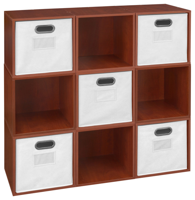 Niche Cubo Storage Set - 9 Cubes and 5 Canvas Bins, 39 - Modern ...