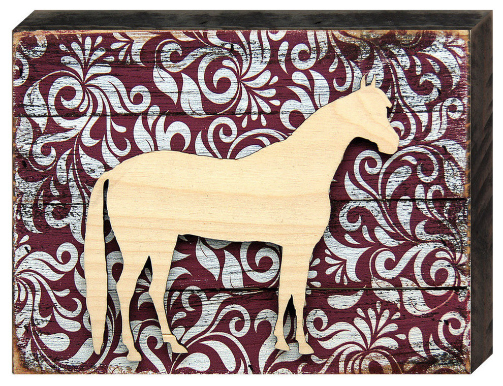 Pony Decorative Block - Contemporary - Outdoor Wall Art - by G ...