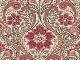 Night Bloom Coral Damask Wallpaper - Traditional - Wallpaper - by ...