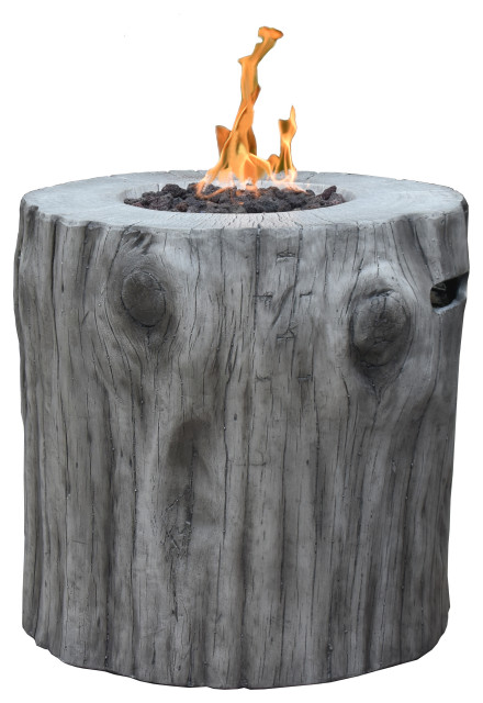 Modeno Mansfield Concrete Propane Fire Pit - Rustic - Fire Pits - by ...