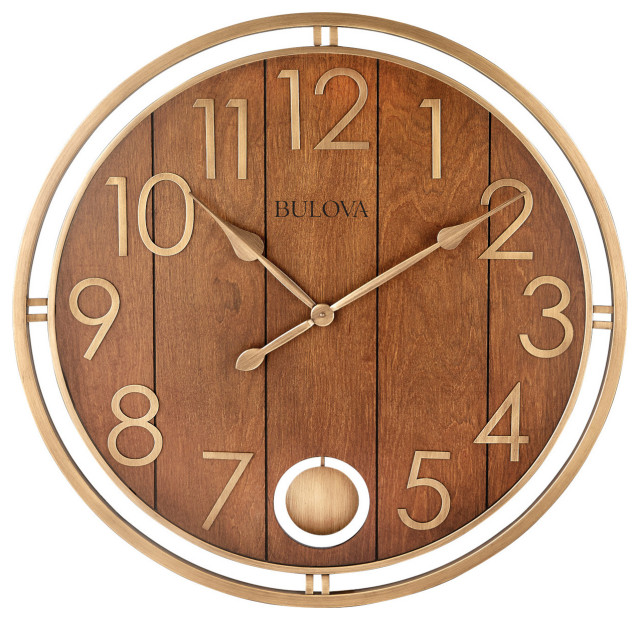 Panel Time Wall Clock 30" - Contemporary - Wall Clocks - by VirVentures ...