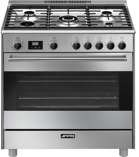 Smeg S9GMXU9 36" Dual Fuel Freestanding Range in Stainless Steel, 36 ...