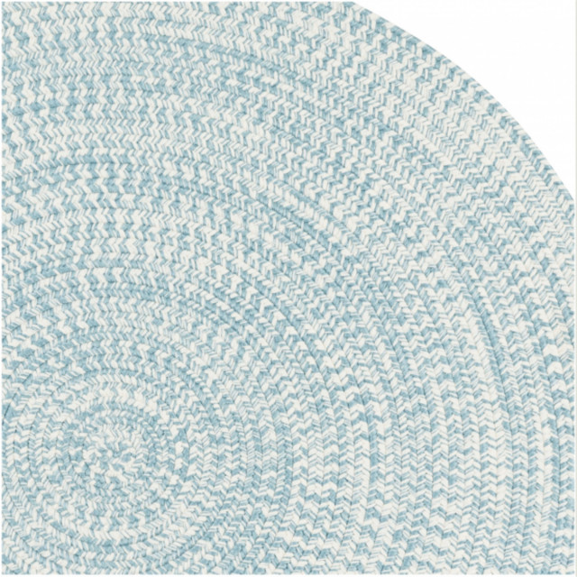 Kaari Tweed Rug, Federal Blue 11' Round - Contemporary - Outdoor Rugs ...