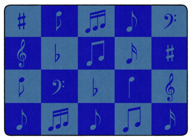 Flagship Carpets FA1850-58FS 10'6x13'2 Music Note Seating Rug, 10'6x13 ...