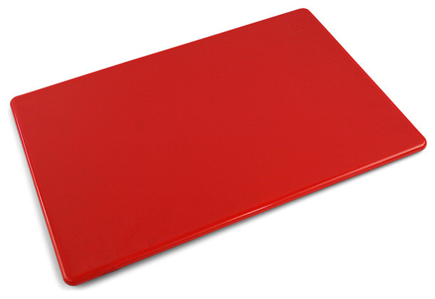 Commercial Red Plastic Cutting Board, 20x15x1/2 - Contemporary ...