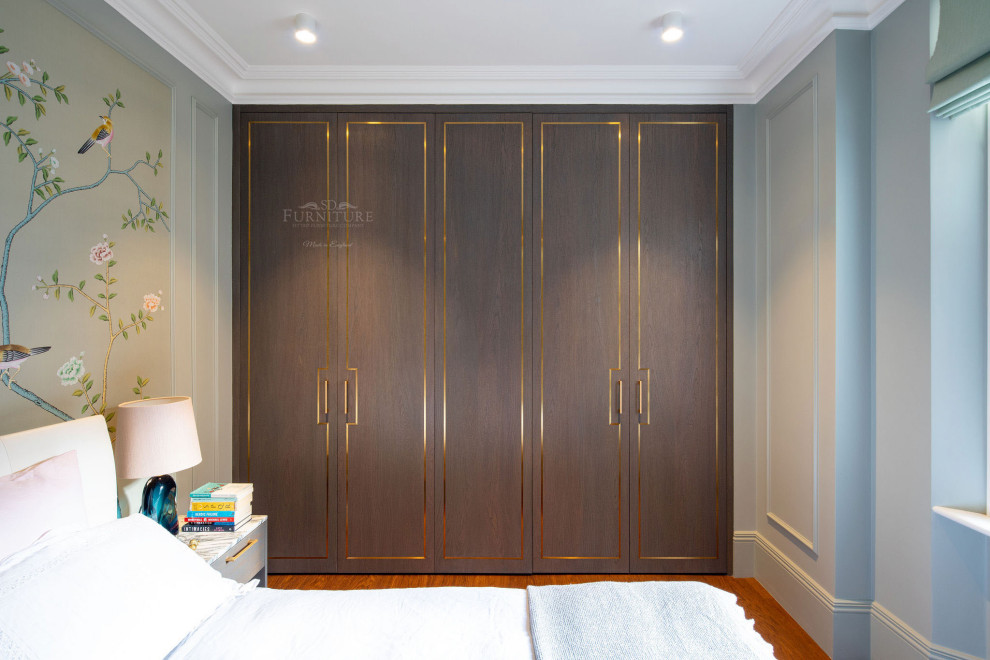 Wardrobe with Real Brass Infills - Traditional - Wardrobe - London - by ...