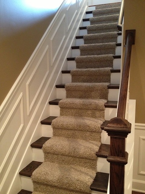 Finished basement carpet - Staircase - Detroit - by The Carpet Guys