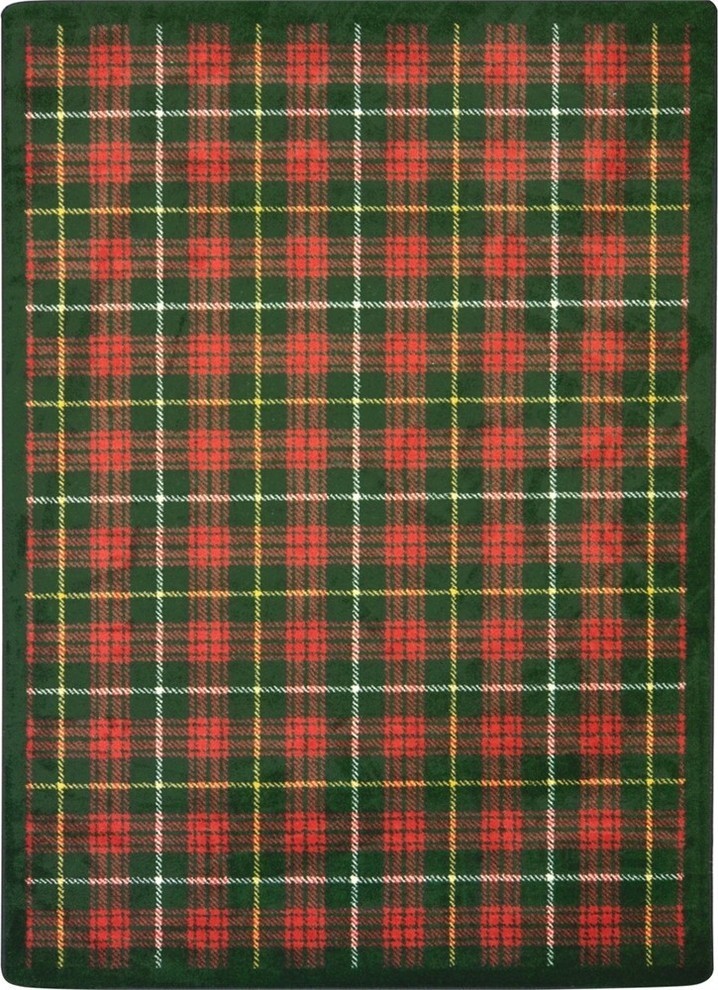 Kaleidoscope, Whimsical Area Rug, Bit O' Scotch, 3'10"X5'4", Tartan ...