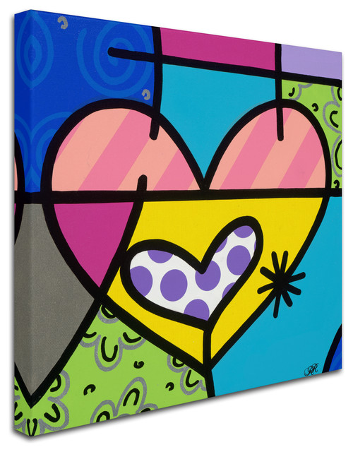 Roberto Rafael 'Big Heart I' Canvas Art, 24 x 24 - Contemporary ...