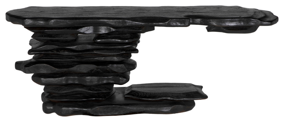 Cliff Console, Black - Rustic - Console Tables - by Noir | Houzz