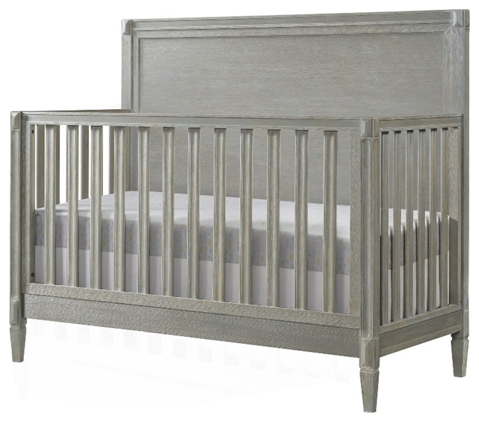 Westwood Design Vivian Modern Wood Convertible Crib in Dawn Gray Finish ...