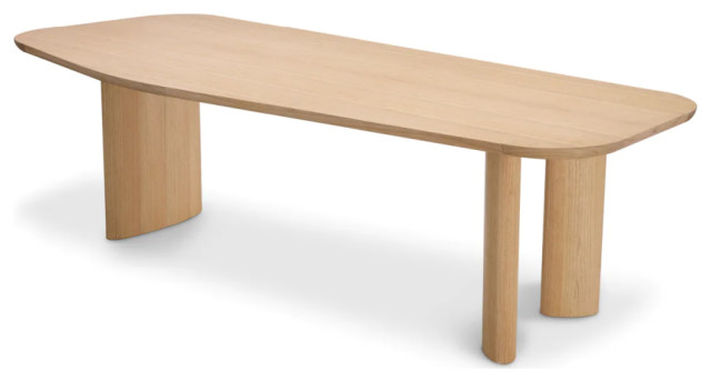 Free Form Oak Dining Table | Eichholtz Flemings - Transitional - Dining ...