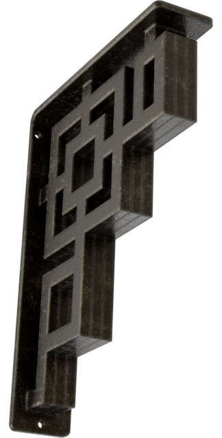 Eris Wrought Iron Bracket, 2"Wx7 1/2"Dx10"H - Craftsman - Brackets - by ...