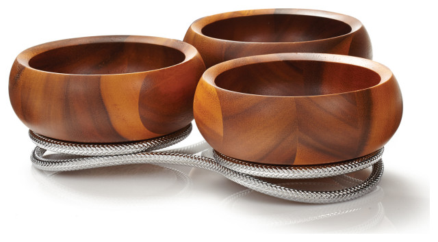 Nambe Braid Condiment Server - Contemporary - Condiment Sets - by ...