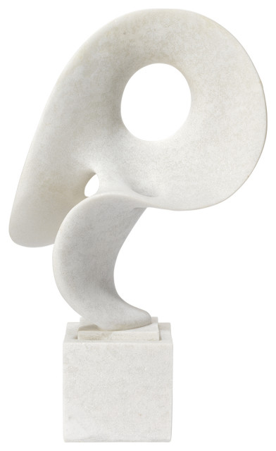 Organic Shape Abstract Free Form Sculpture on Pedestal Figural Modern ...