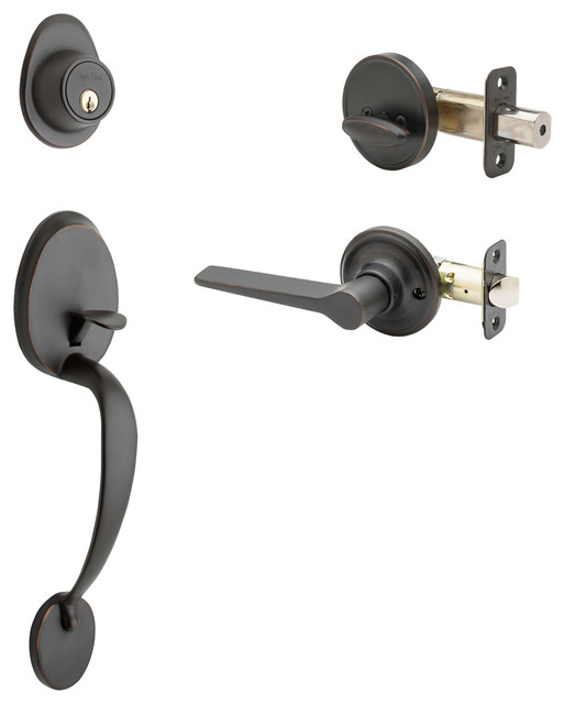 Active Handle Set, Zane Lever Interior Trim - Transitional - Door Entry ...