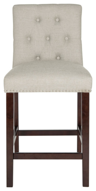 Jerico Counter Stool, Set of 2, Light Gray - Transitional - Bar Stools ...