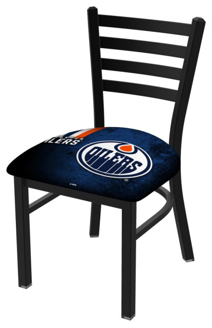 Holland L00418 03 Edmonton Oilers 18" Chair with Black - Dining Chairs ...