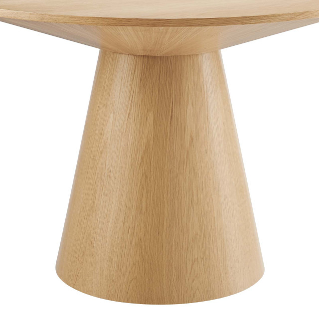Provision 47" Round Dining Table, Oak - Transitional - Dining Tables ...