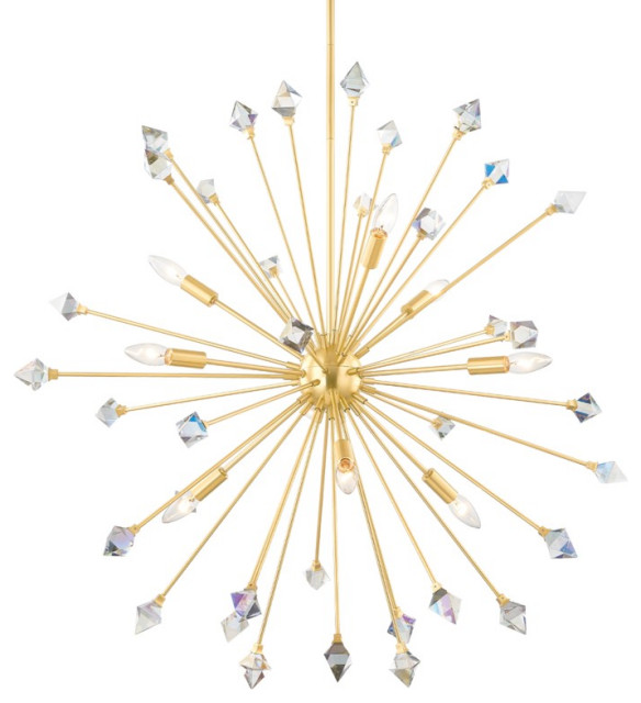 Mitzi Genesis Nine Light Chandelier - Midcentury - Chandeliers - by ...