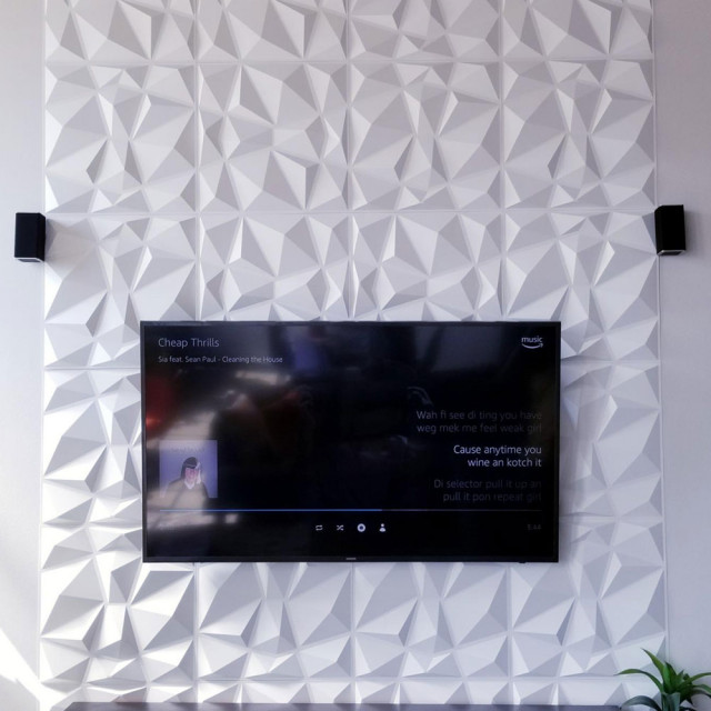 Decorative 3D Plastic Wall Panels in Modern Wall Design, 19.7"x19.7 ...